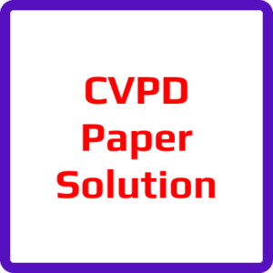 CVPD Paper Solution - College Paper